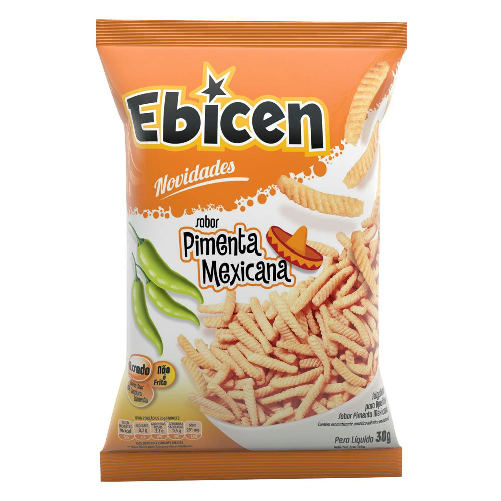 Zé Delivery - Salgadinho Sabor Pimenta Mexicana Ebicen 30g