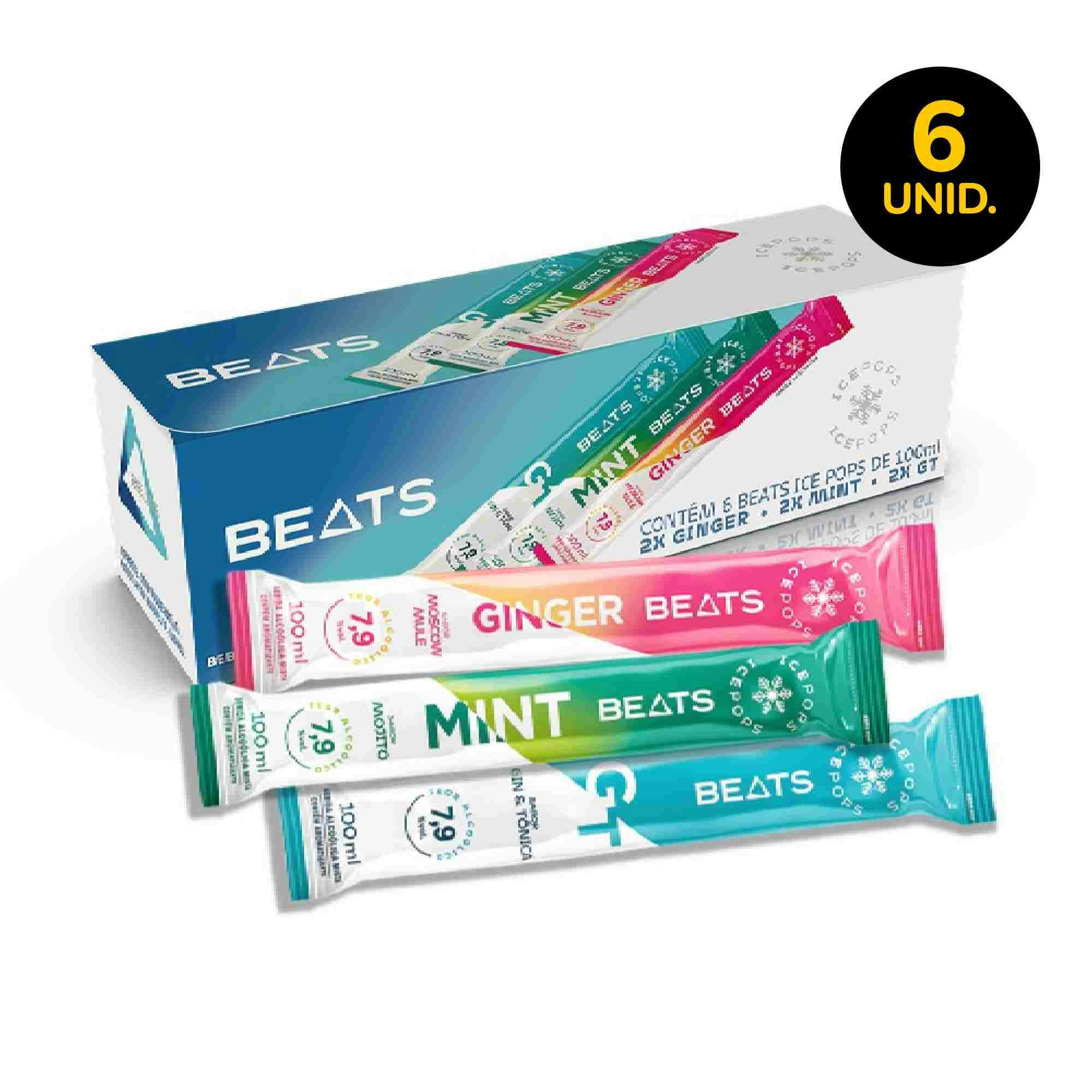 Zé Delivery - Beats Ice Pops 100ml - Multipack de 6 unidades