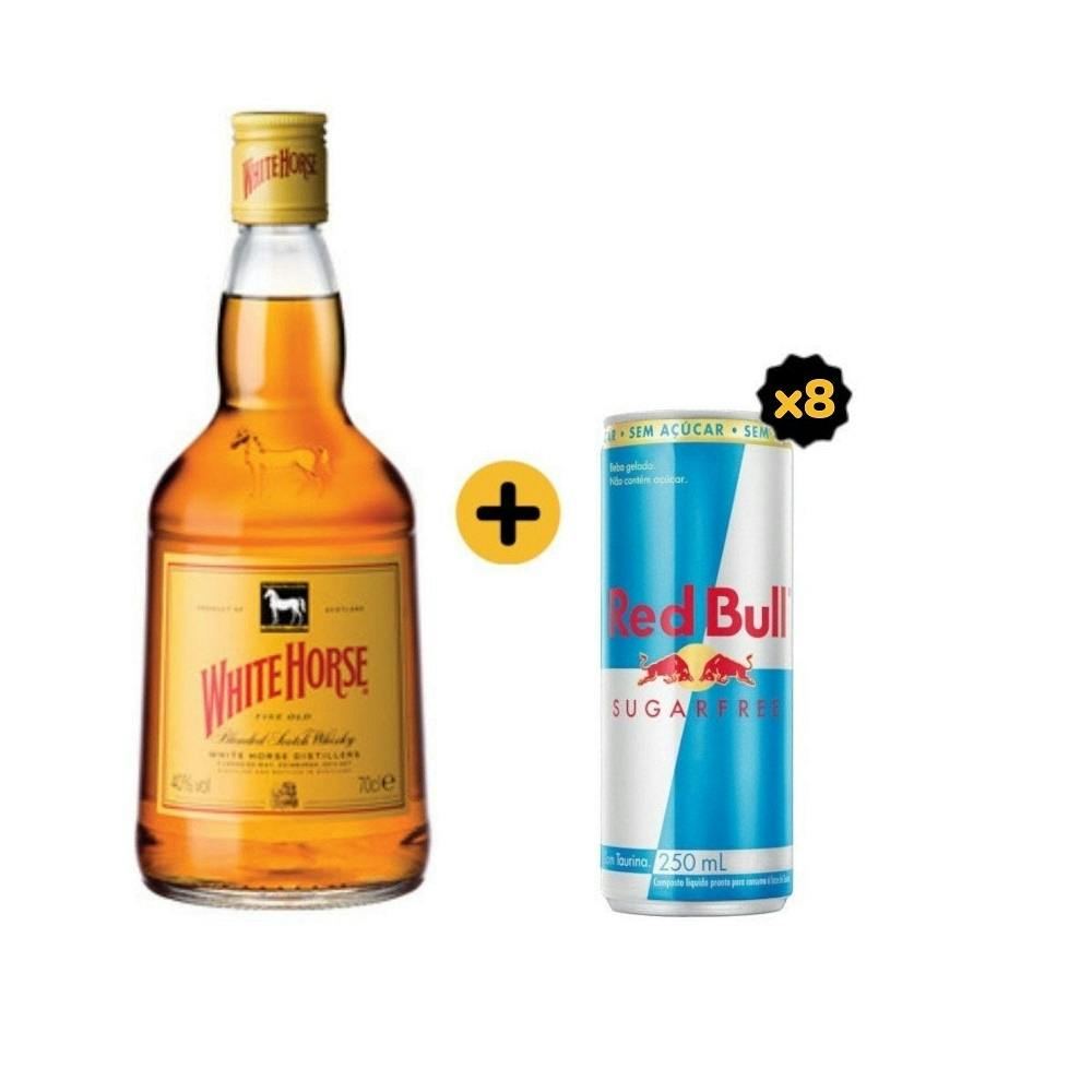 Zé Delivery - Combo White Horse + Red Bull (1 Whisky White Horse 1L + 8 ...