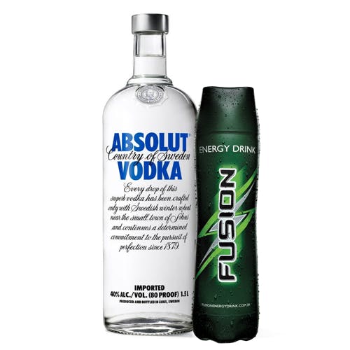 Zé Delivery - Combo Fusion + Absolut (1 Fusion 1L + 1 Absolut Vodka ...