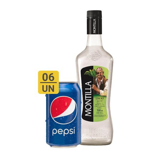 Zé Delivery - Combo Pepsi + Montilla (6 Pespi 350ml + 1 Montilla Limão ...